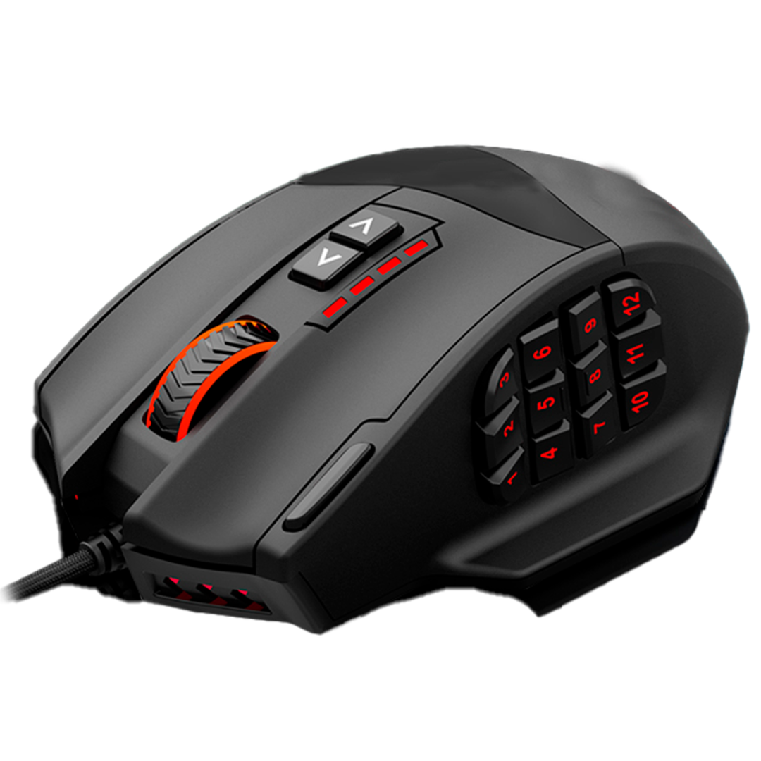 Wired Gaming Mouse with 12 Side Buttons TJ Venom – Two Joysticks
