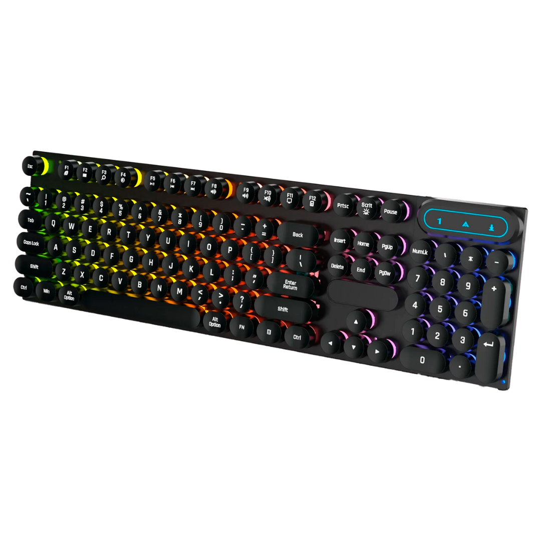 RGB Gaming Keyboard with Adjustable Lighting for Gaming and Typing ...